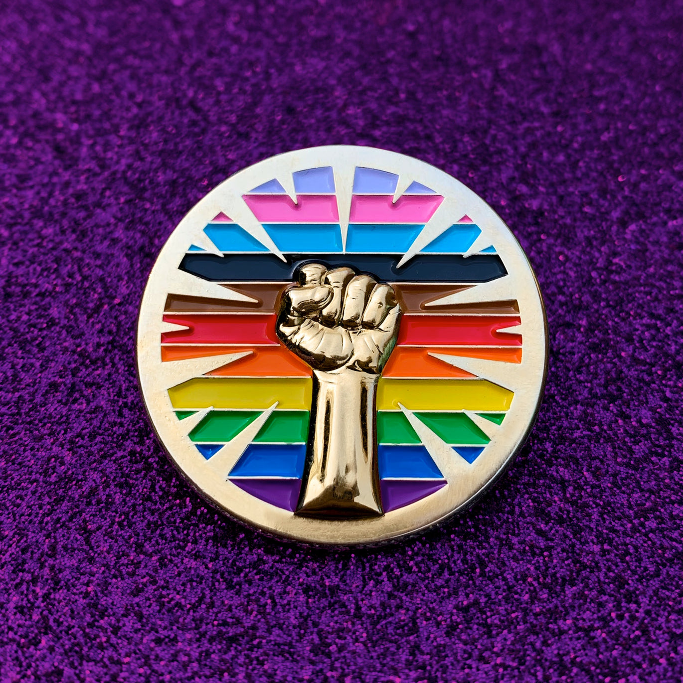 Inclusive Pride Resist Fist pin – GAYPIN'
